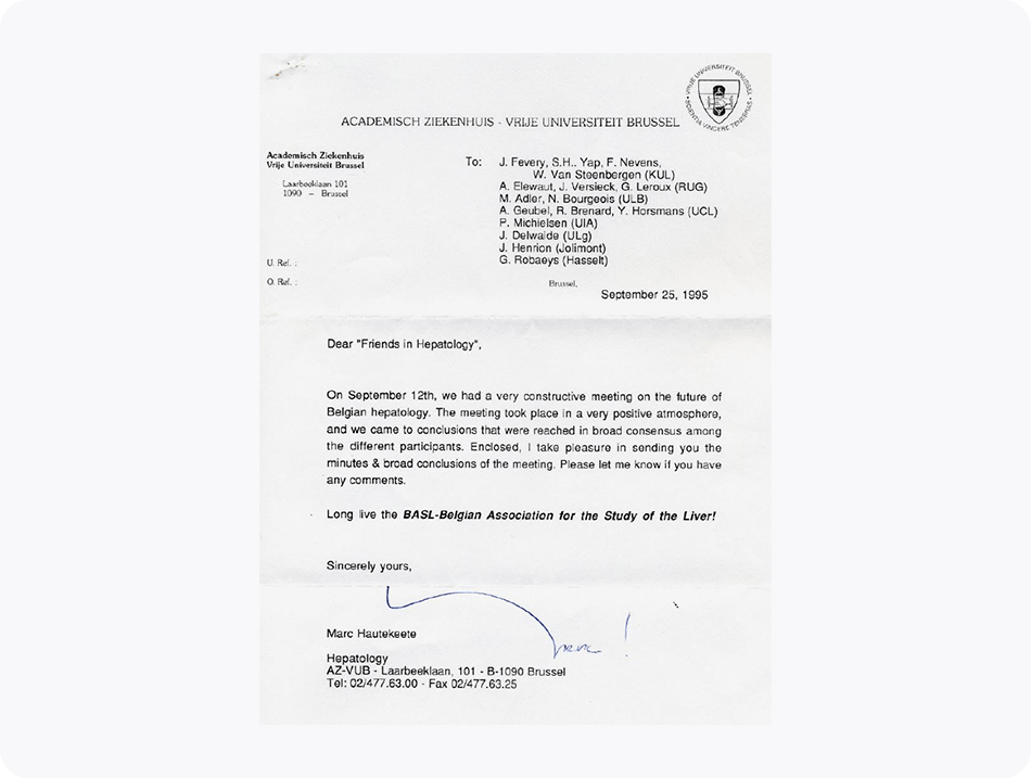 Important milestones of BASL I BASL